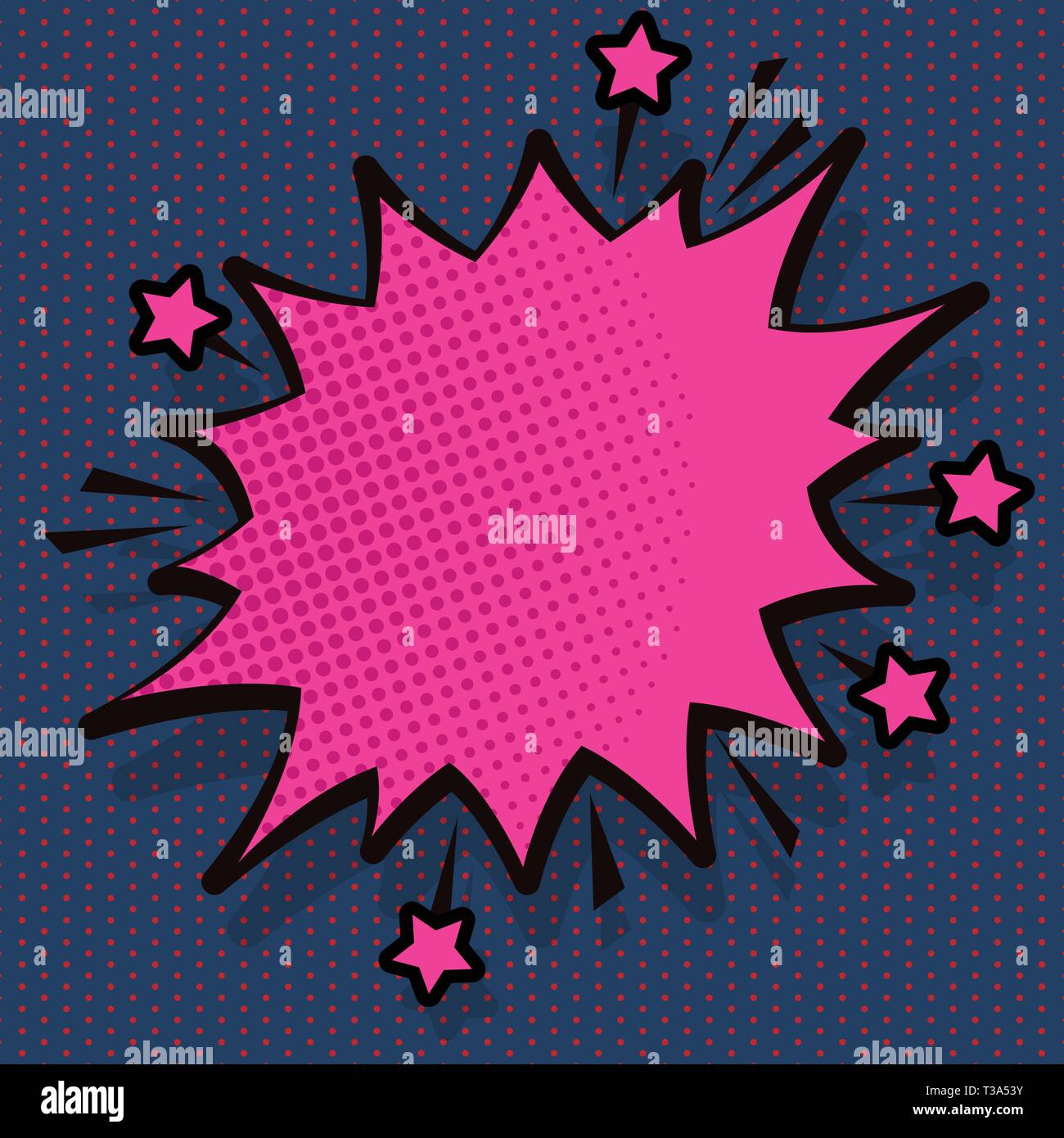 Spiky Blank Fight and Screaming Angry Speech Bubble with Thick Dark ...