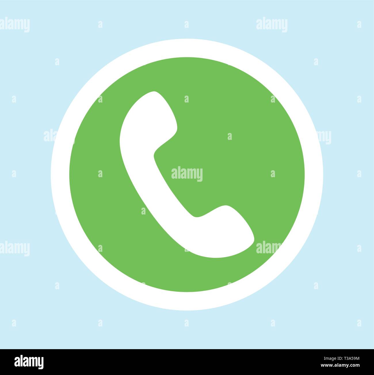 Round green Button for call with phone. Vector icon in EPS10 isolated ... Round green Button for call with phone. Vector icon in EPS10 isolated ...