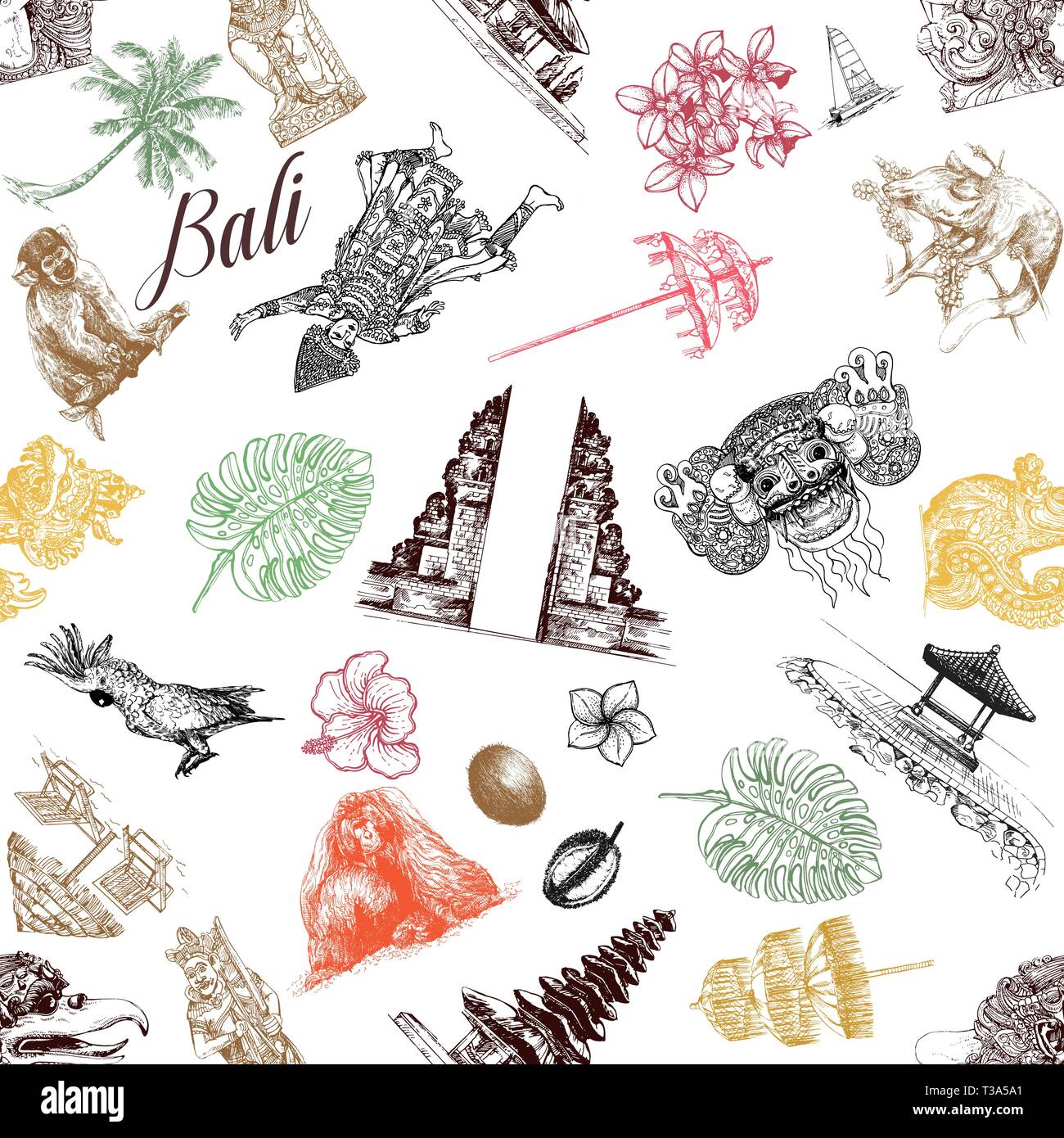 Bali vector hi-res stock photography and images - Alamy