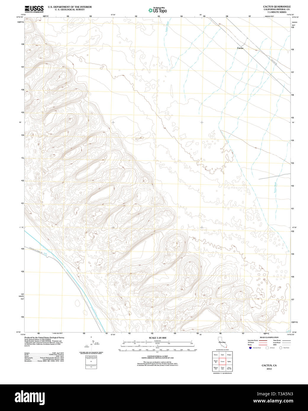 Topographical map california hi-res stock photography and images - Alamy