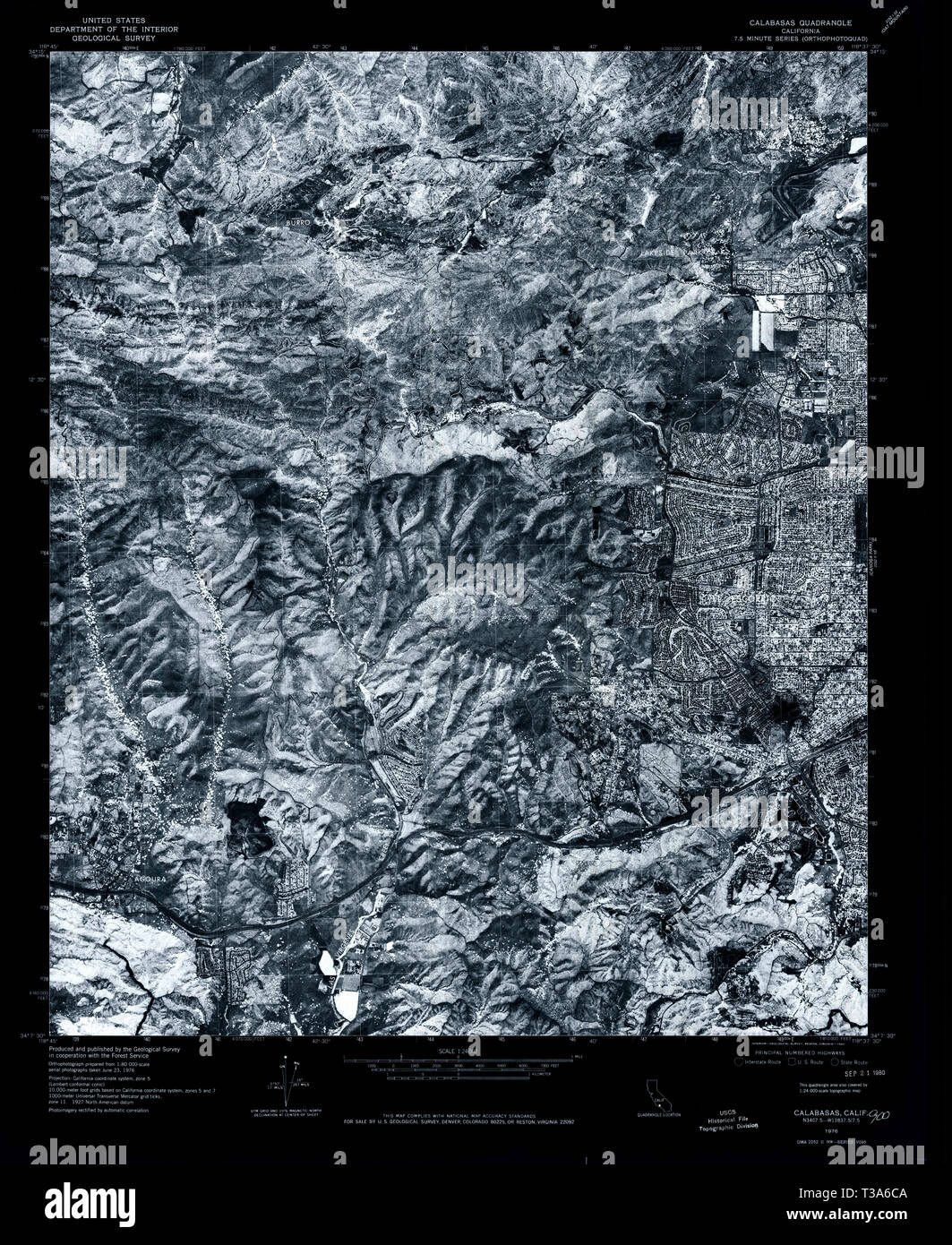 Calabasas ca map hi-res stock photography and images - Alamy