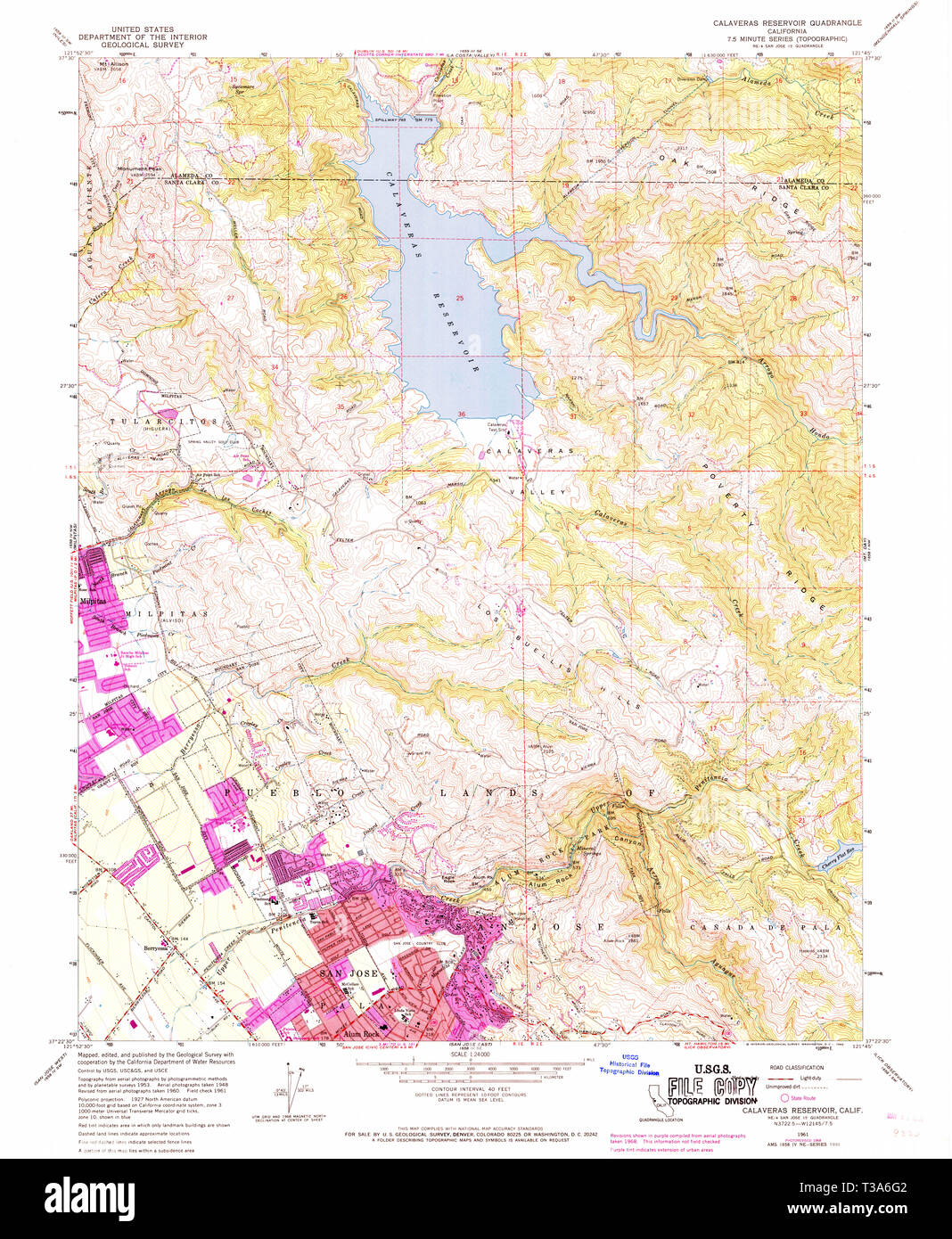 Calaveras map hi-res stock photography and images - Alamy