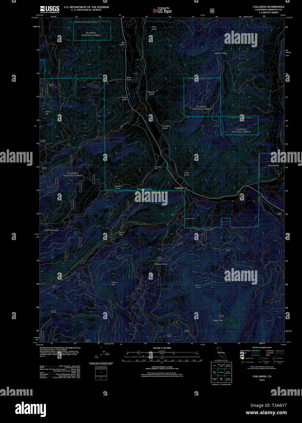 Map of callahan hi-res stock photography and images - Alamy