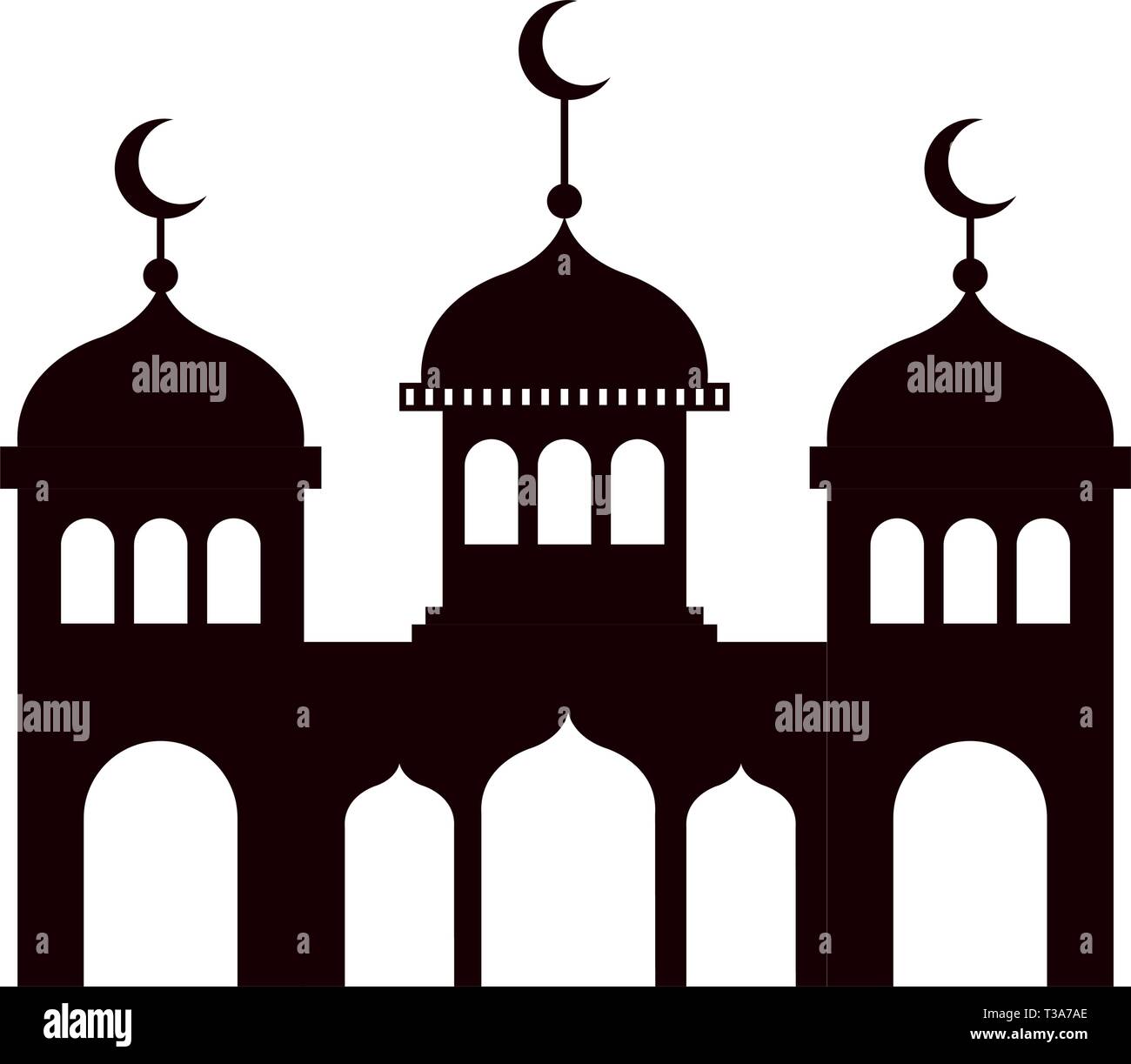 ramadan kareem castle silhouette Stock Vector Image & Art - Alamy