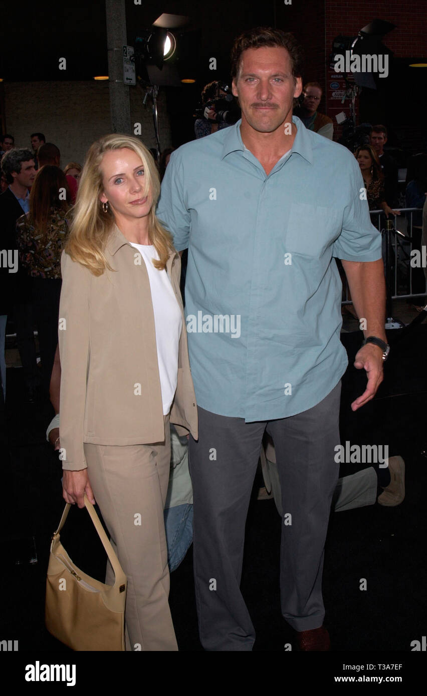 LOS ANGELES, CA. June 01, 2001: Actor RALPH MOELLER & wife at the Los ...