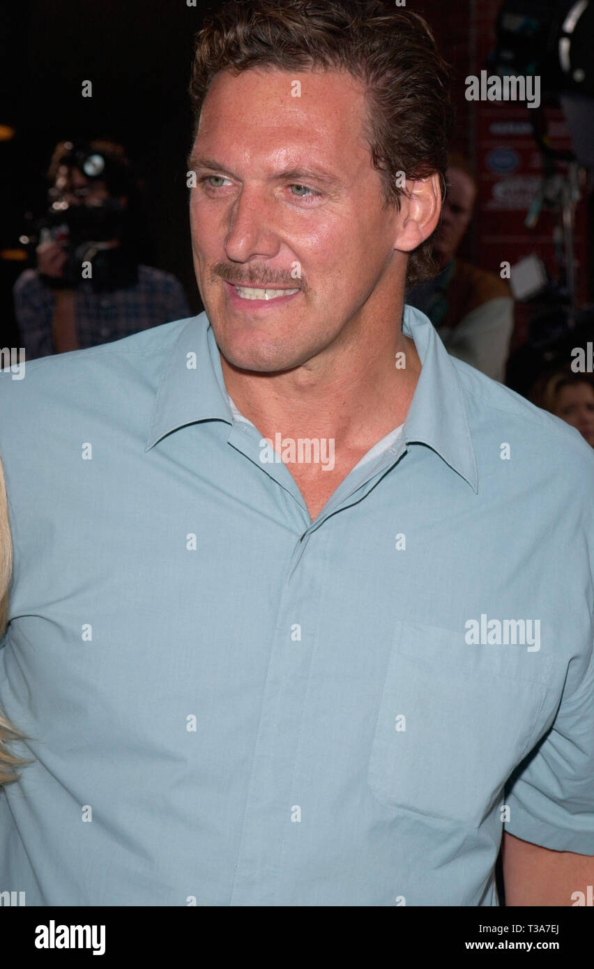 LOS ANGELES, CA. June 01, 2001: Actor RALPH MOELLER & wife at the Los ...