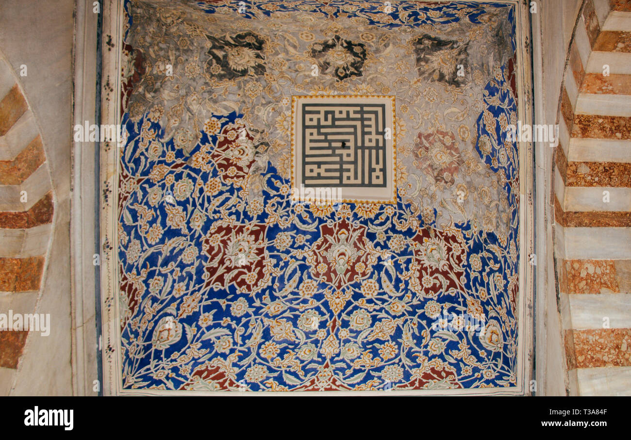 Inner view of dome in Ottoman architecture in, Istanbul, Turkey Stock ...