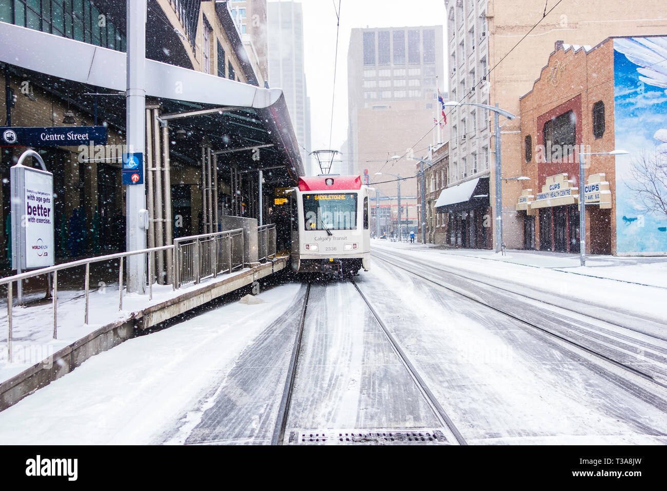 Calgary transit train hi-res stock photography and images - Alamy