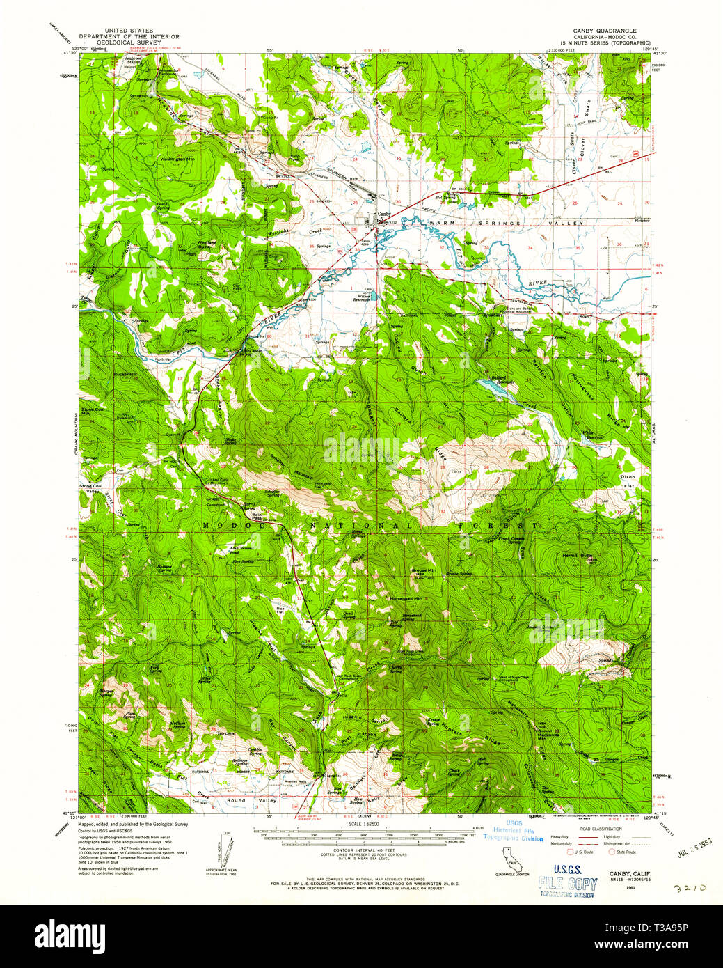 Map of canby california hi-res stock photography and images - Alamy