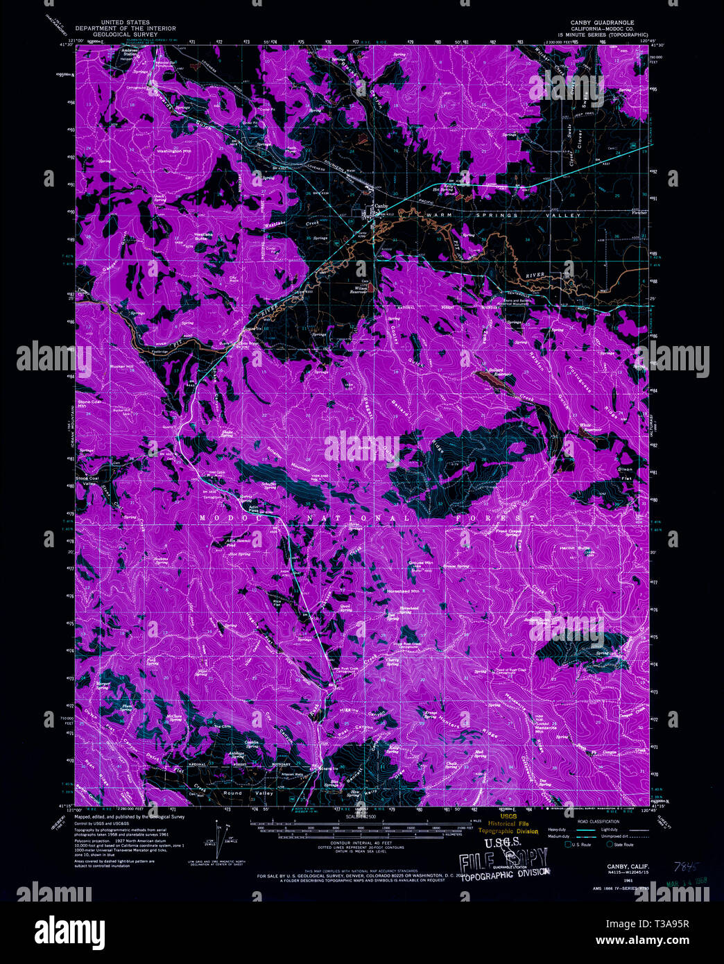 Map of canby california hi-res stock photography and images - Alamy