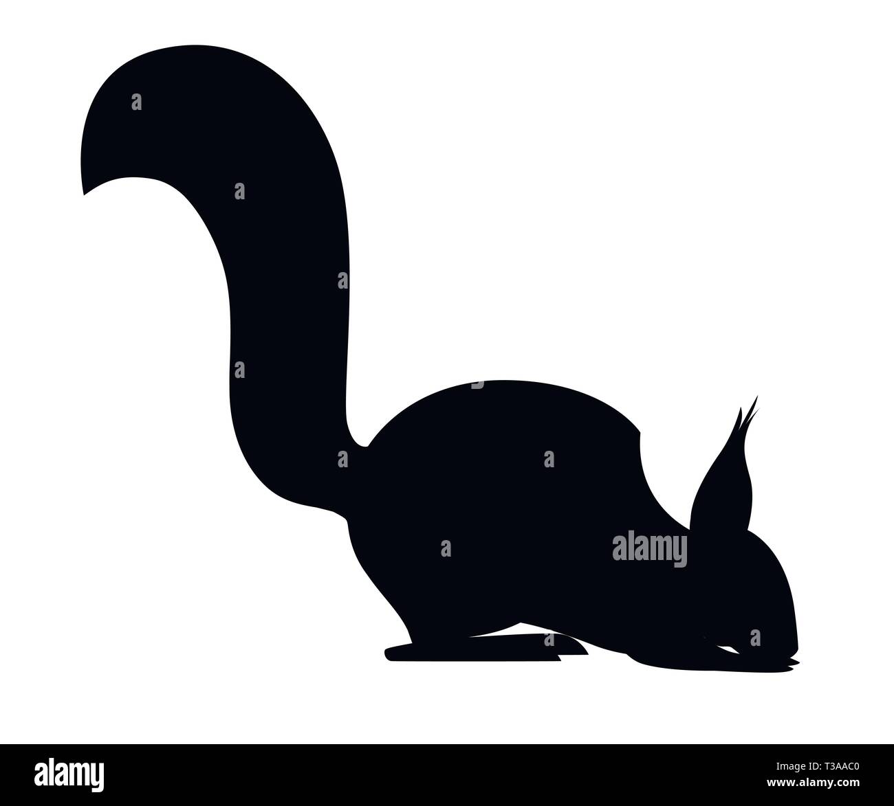 Cute Squirrel Silhouette