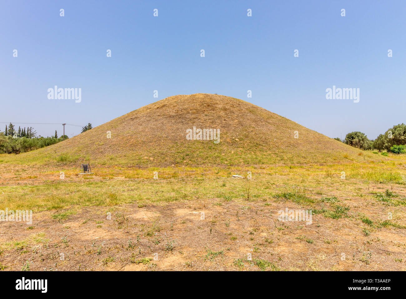 Marathon tumuli or tumulus, the tomb that ancient Athenians built to ...