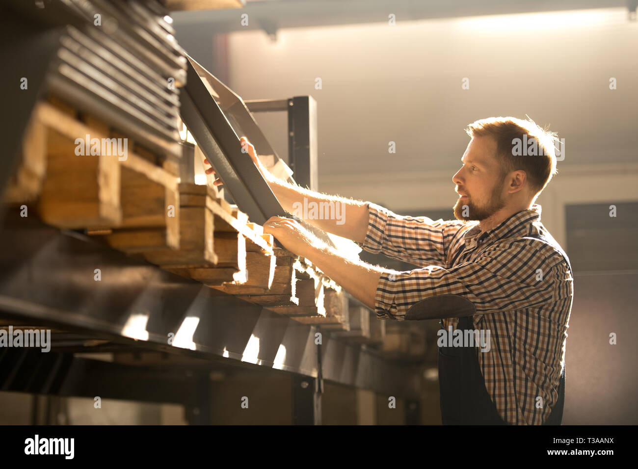 Engineer in factory Stock Photo - Alamy