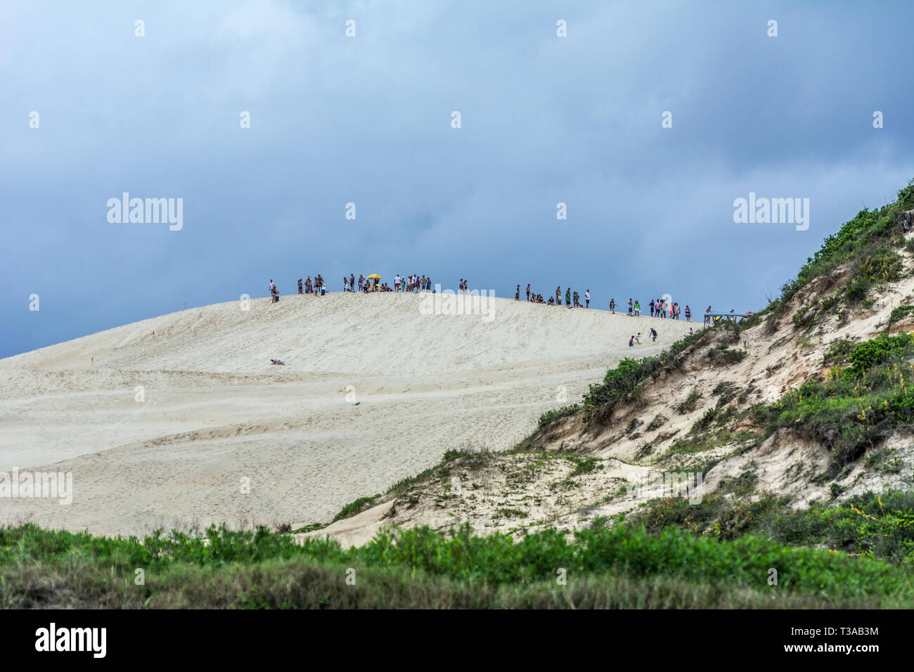 2019, January. Florianopolis, Brazil. A group of people on the top of a ...