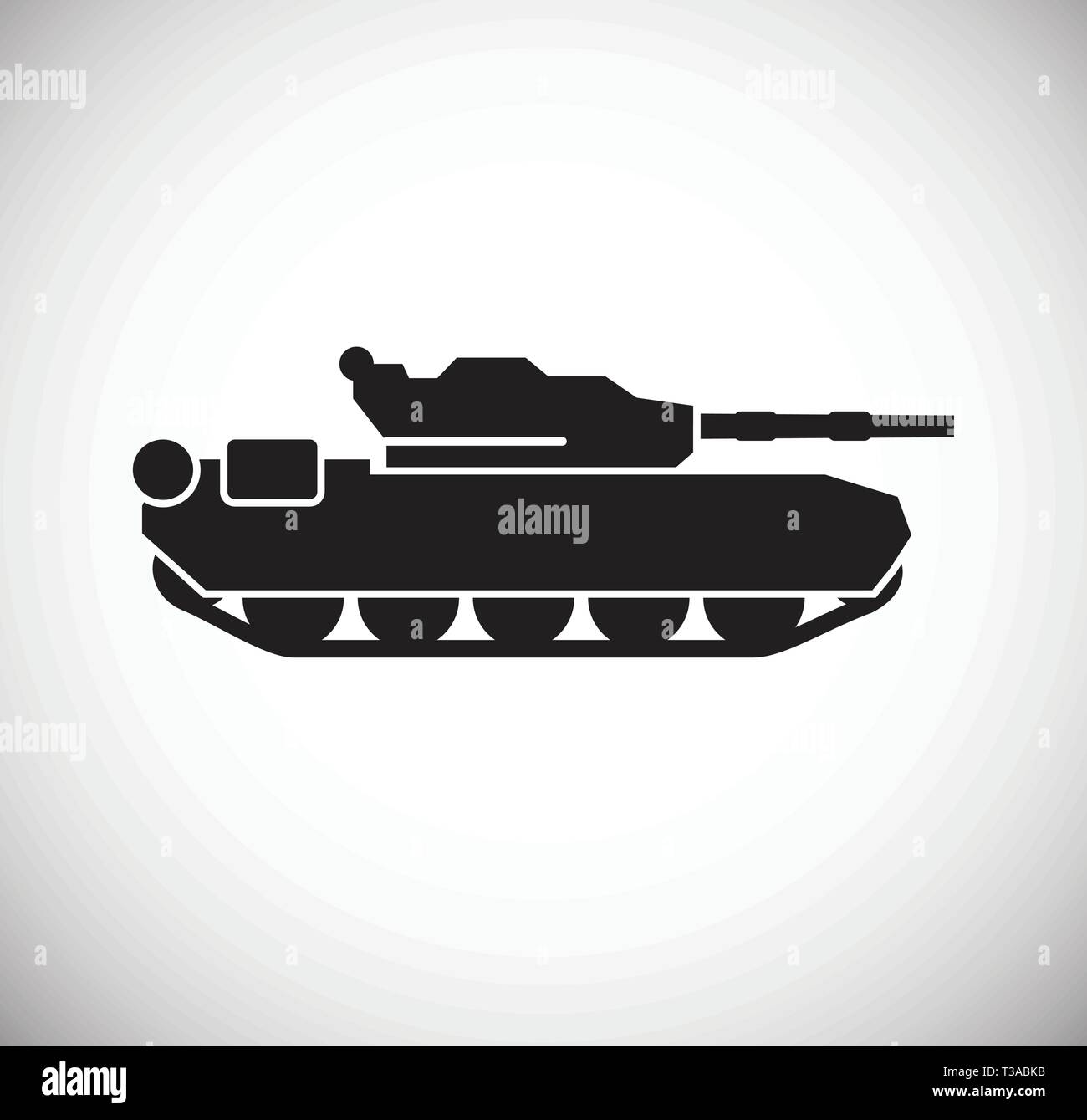 Military vehicle icon on background for graphic and web design. Simple ...