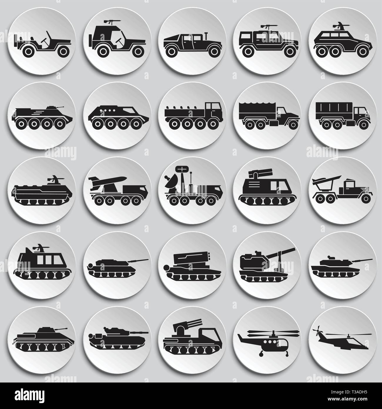 Military armed tanker truck Stock Vector Images - Alamy