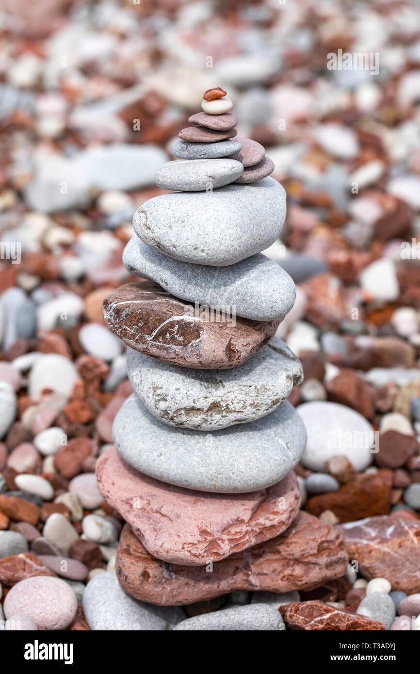 Small stone pyramid hi-res stock photography and images - Alamy