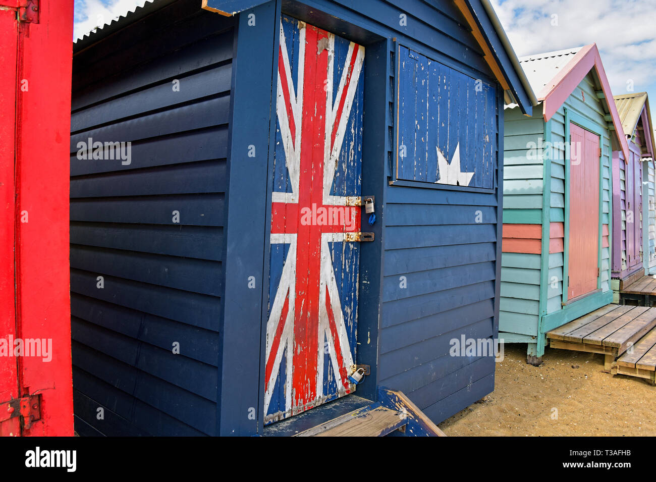 Colorful beach boxes at Brighton, Melbourne, Australia Stock Photo - Alamy