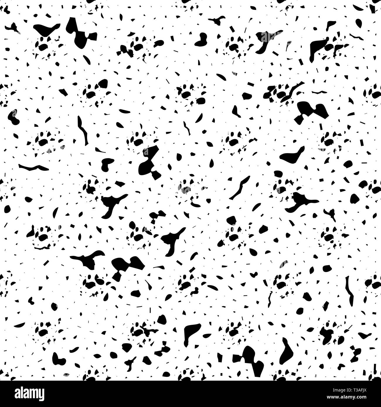 Seamless Black Distressed Grain Dust Texture Overlay. Grunge Urban ...