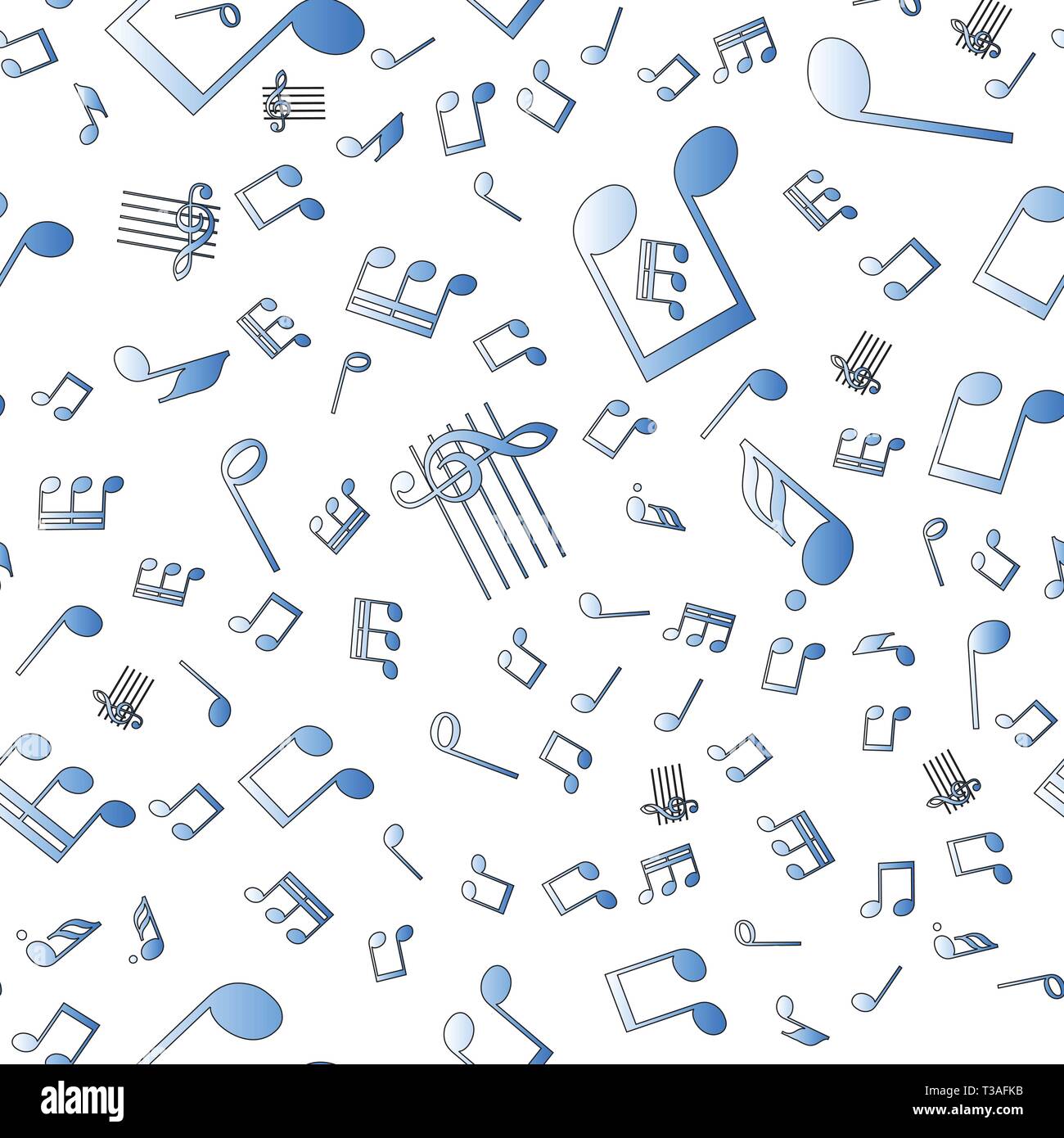 Seamless vector music notes symbols design pattern Stock Vector Image ...