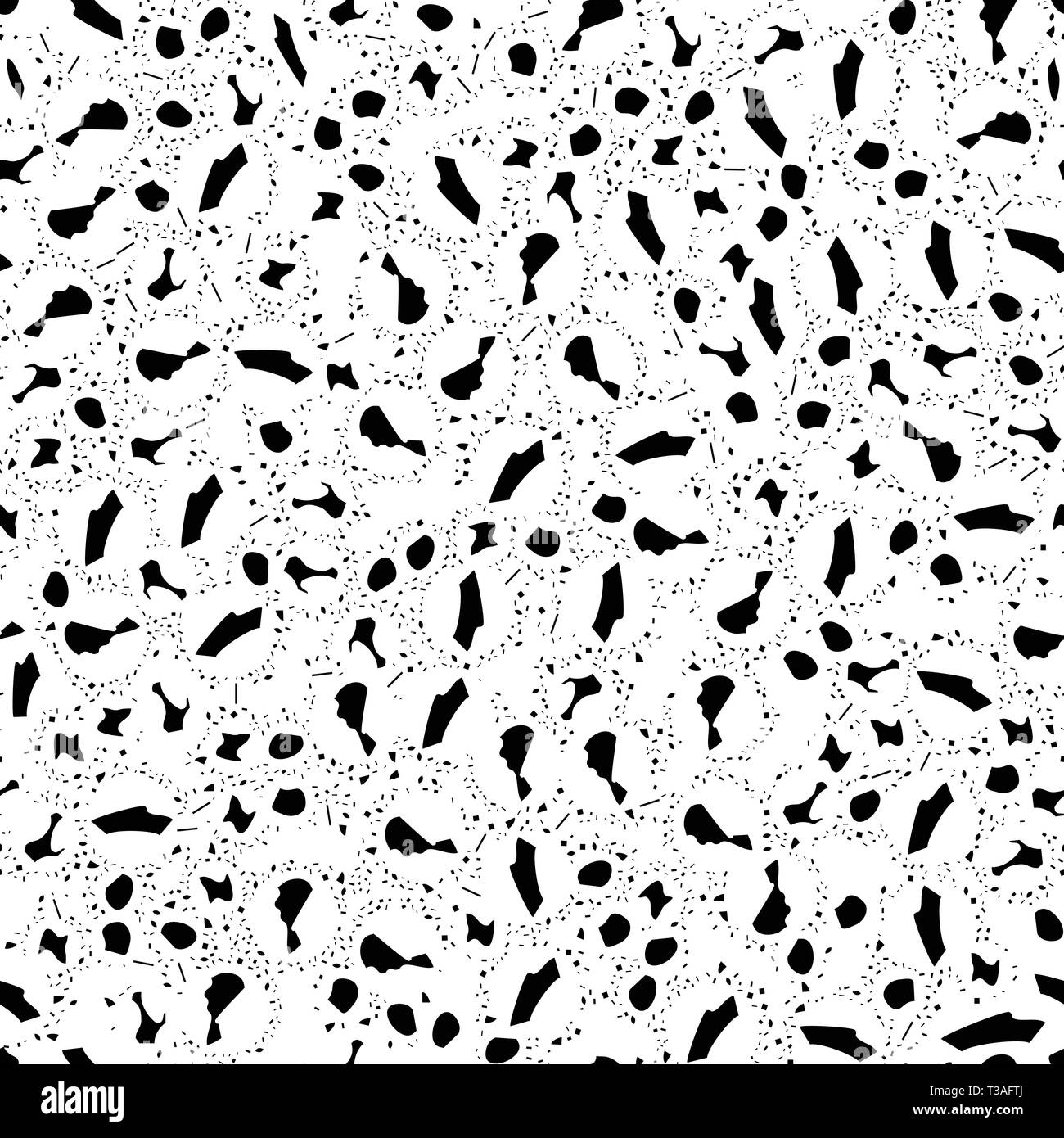 Seamless Black Distressed Grain Dust Texture Overlay. Grunge Urban ...