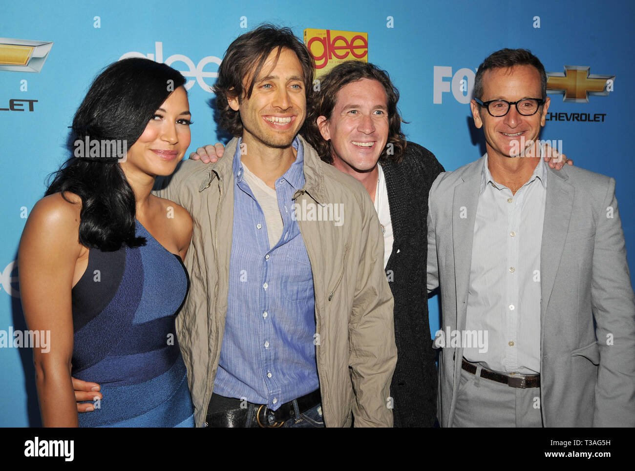 Naya Rivera, Brad Falchuk, Ian Brennan, Dante Di Loreto Glee Premiere ...