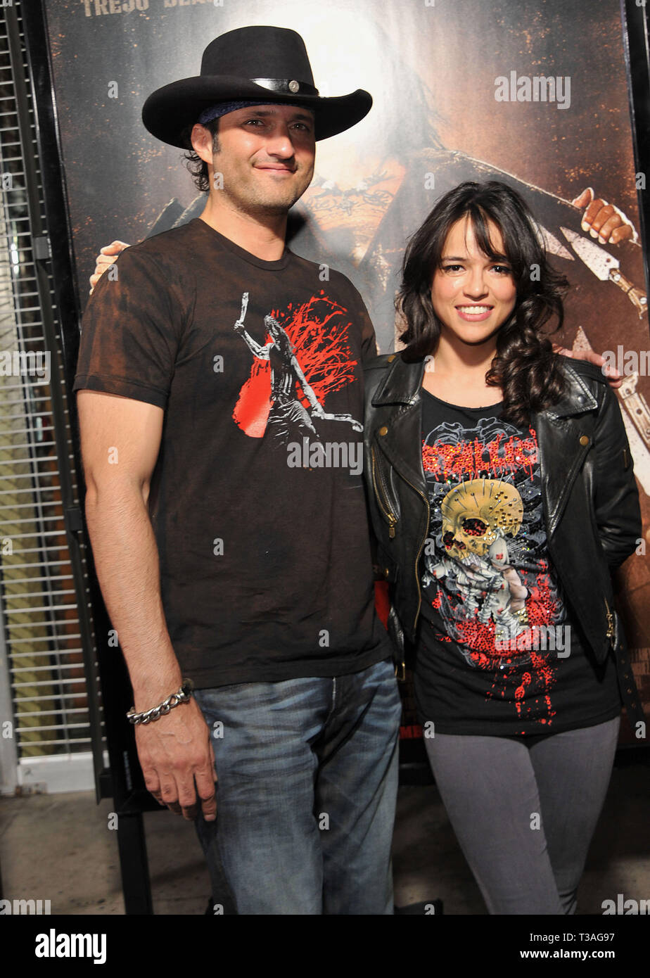 Robert Rodriguez and Michelle Rodriguez Machete Premiere at the Orpheum ...