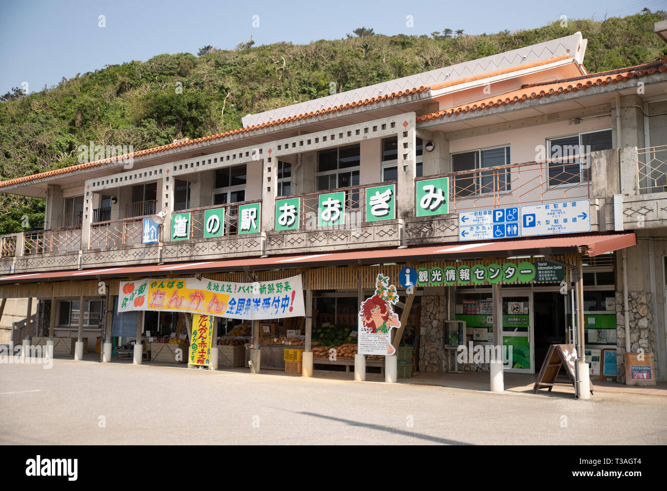 Ogimi Michinoeki Roadside station Ogimi, a group of stores selling ...