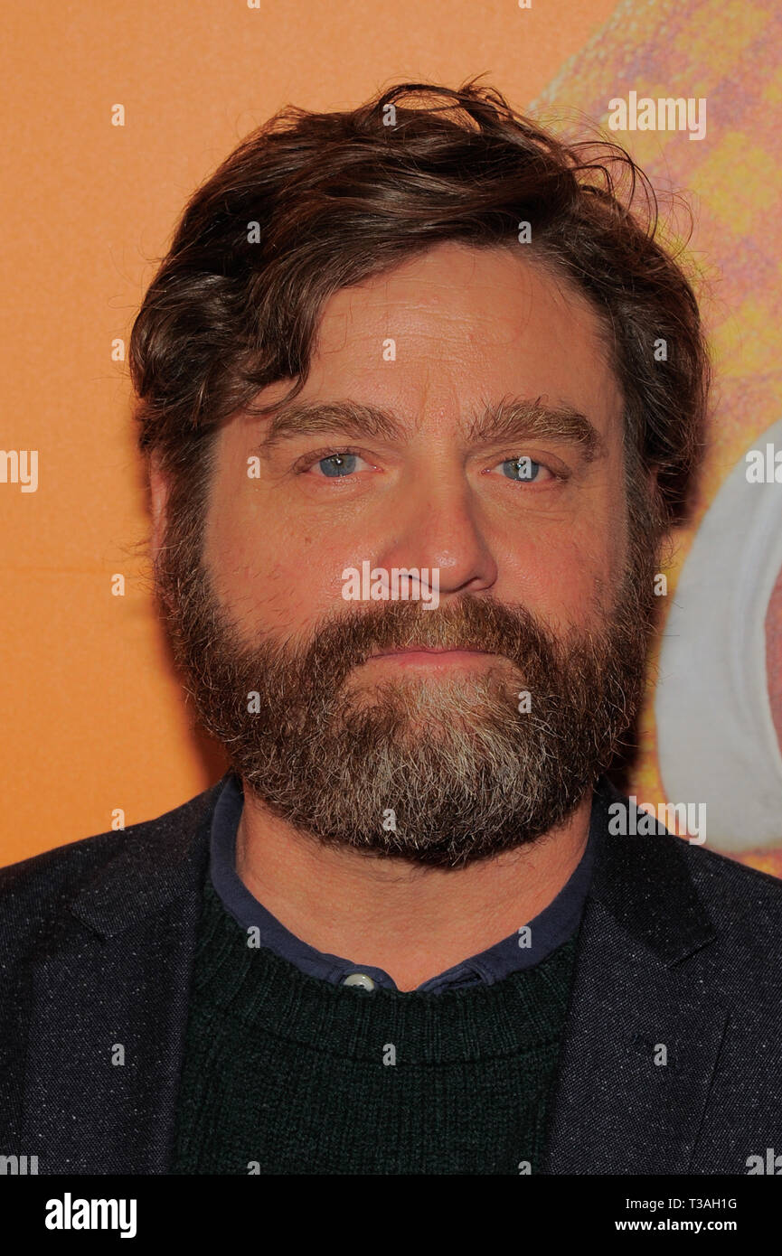 NEW YORK, NY - APRIL 07: Zach Galifinakis attends 'Missing Link' New ...