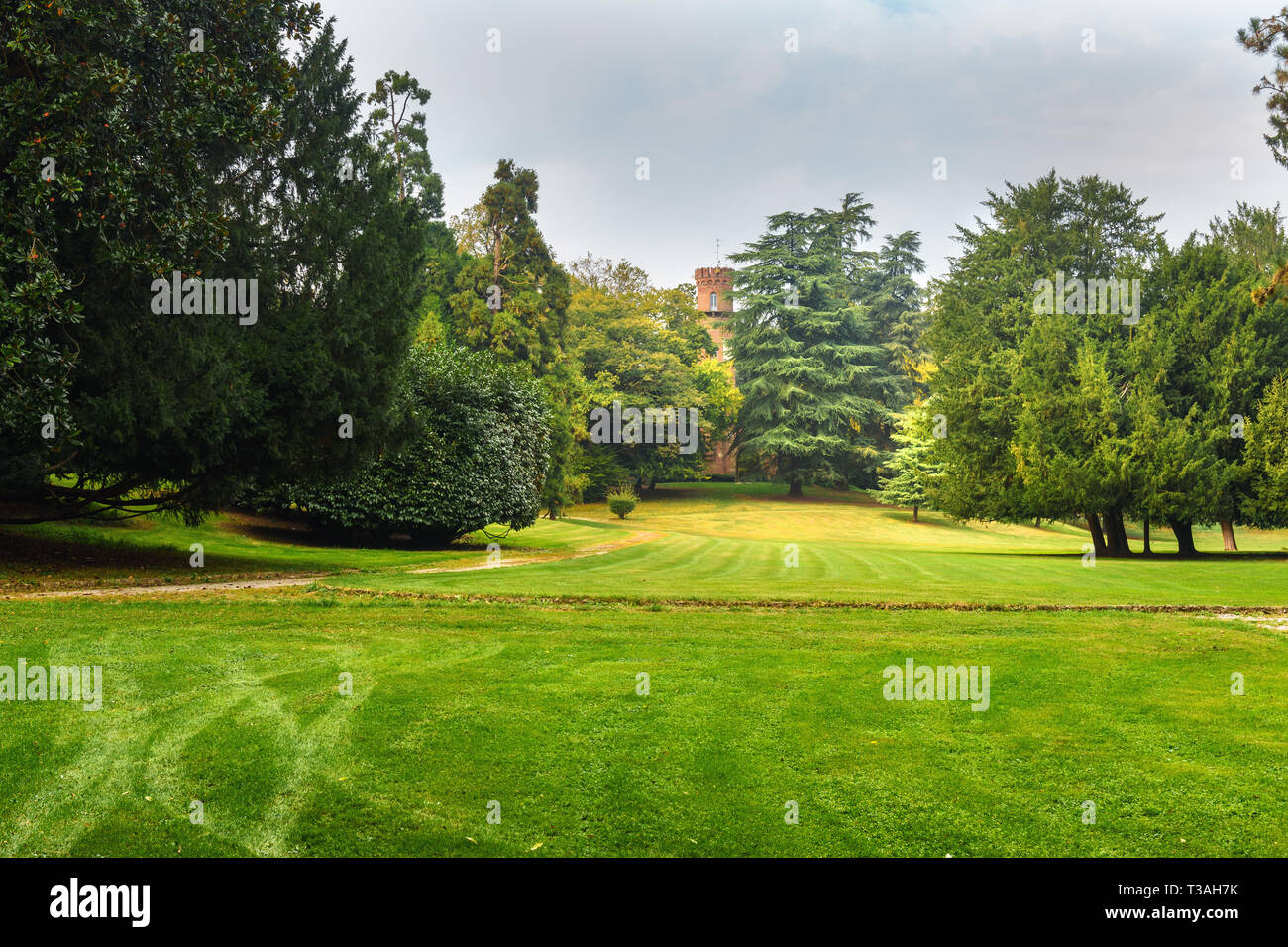 Monza park in autumn. Italy Stock Photo - Alamy