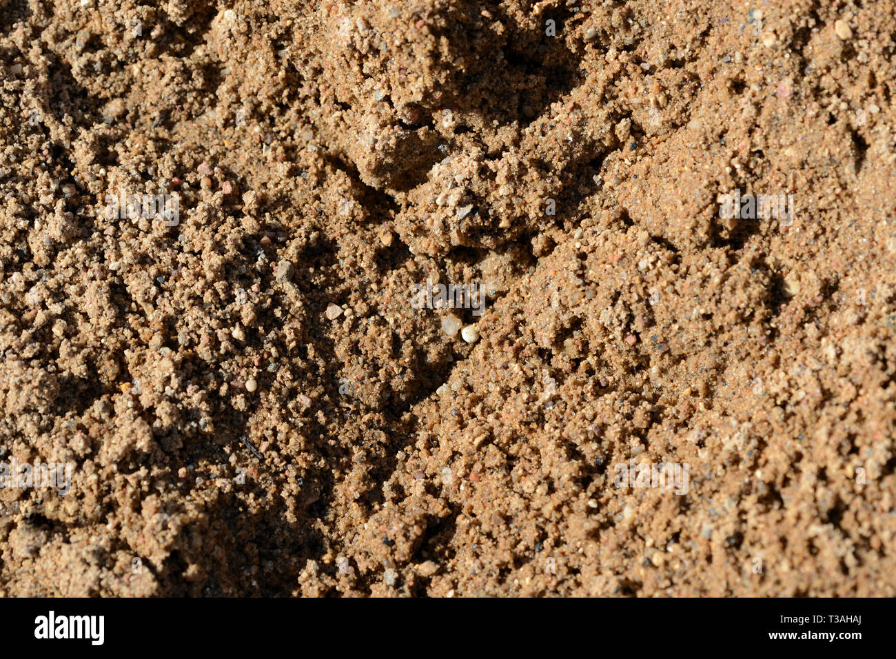 Texture of sand. Construction sand close up background Stock Photo - Alamy