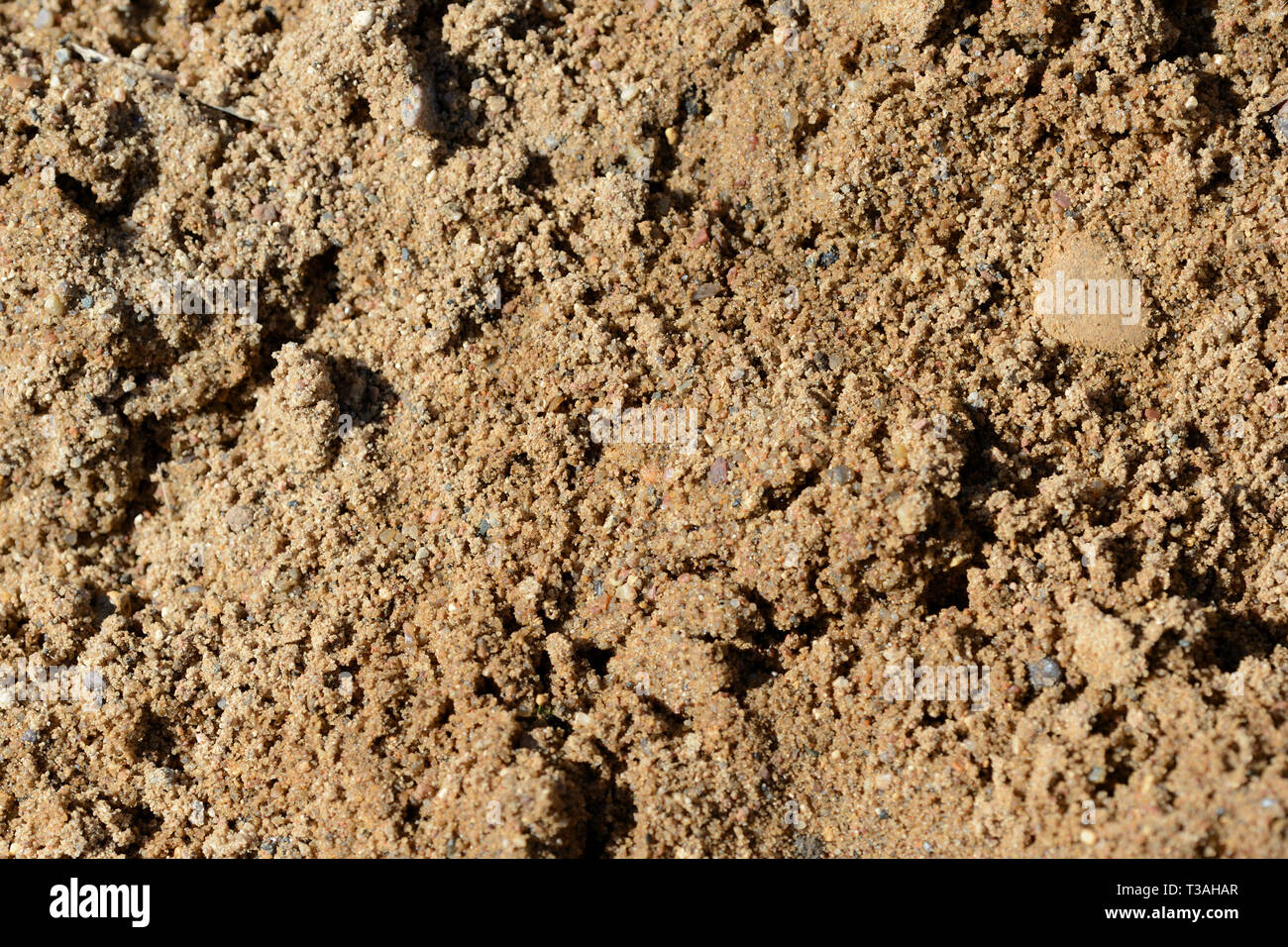 Texture of sand. Construction sand close up background Stock Photo - Alamy