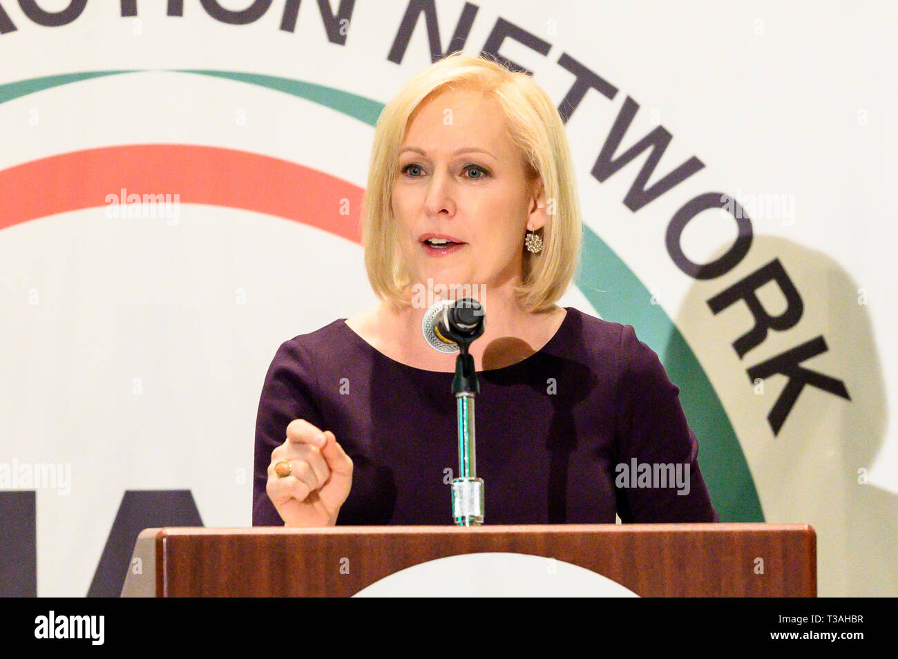 U.S. Senator Kirsten Gillibrand (D-NY) seen at the National Action ...