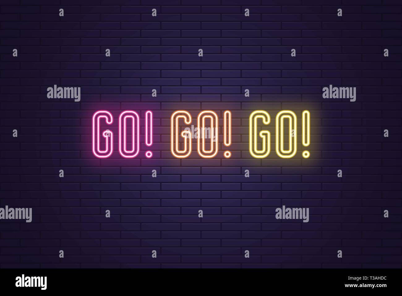 Neon go go Stock Vector Images - Alamy