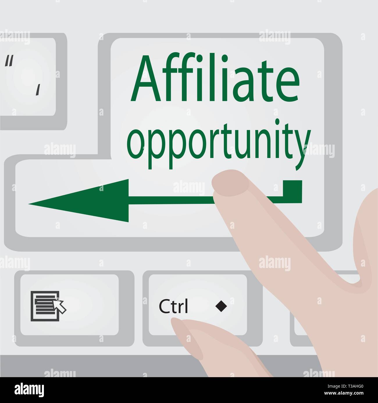 Affiliate opportunity button. Business motivation Opportunity conept ...