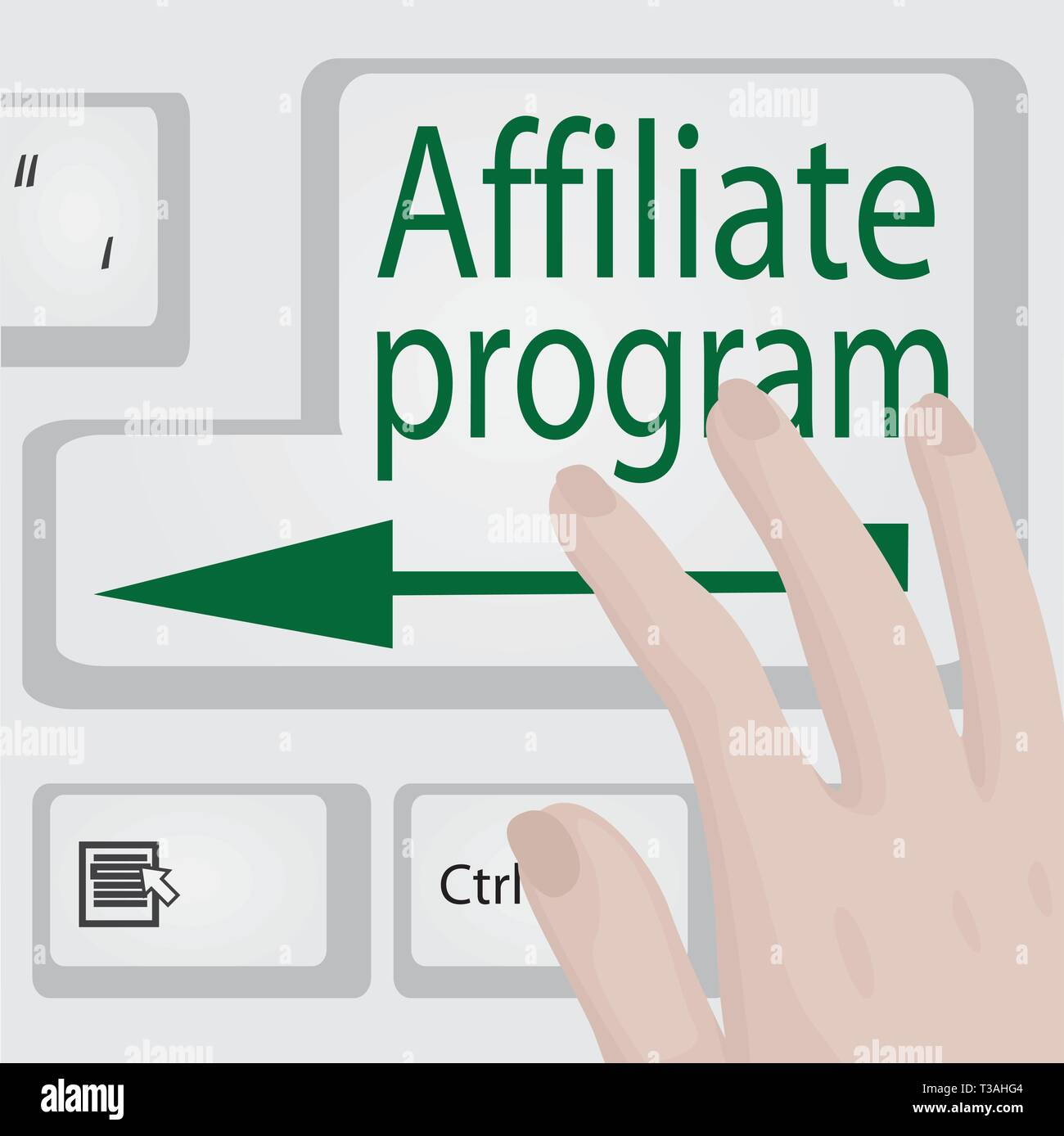 Affiliate program button. Business motivation Opportunity conept vector ...