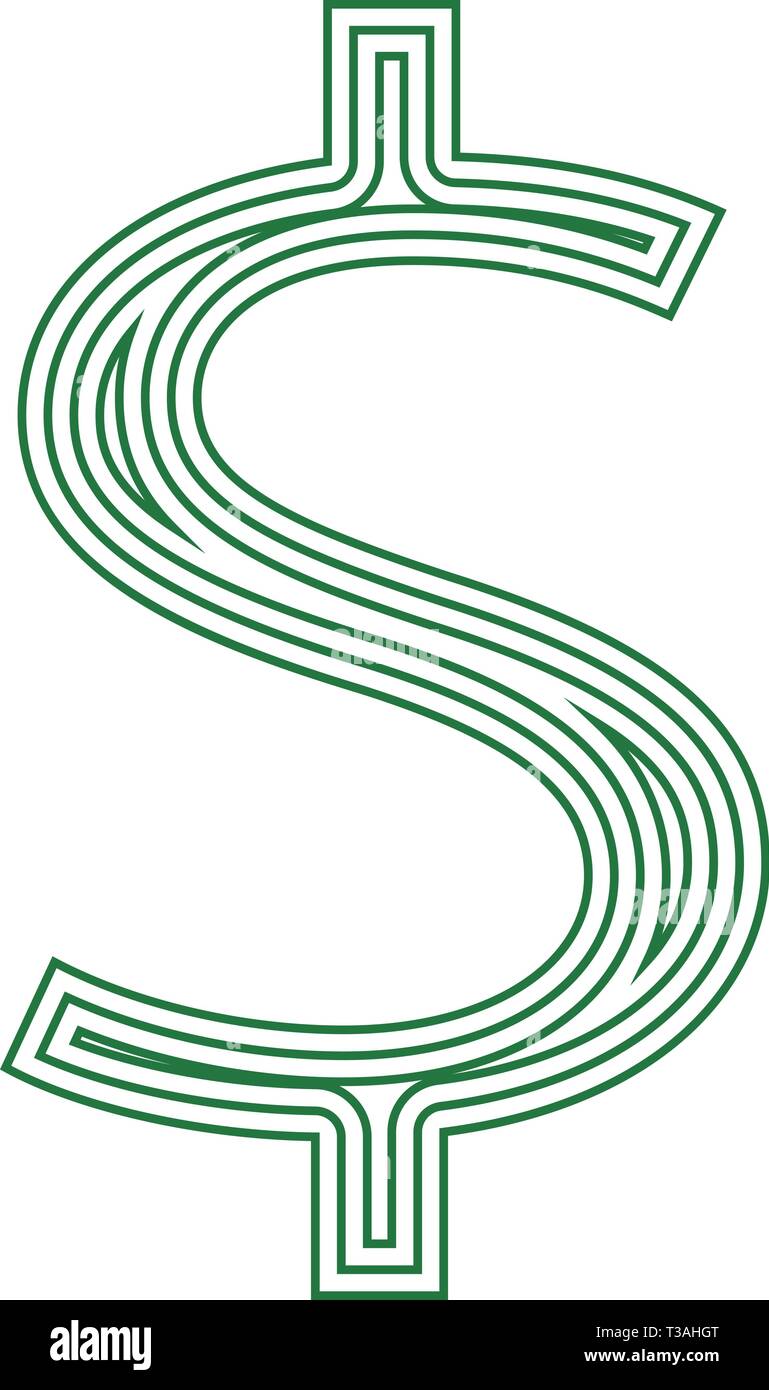 Dollar icon currency financial sign symbol vector illustration isolated ...