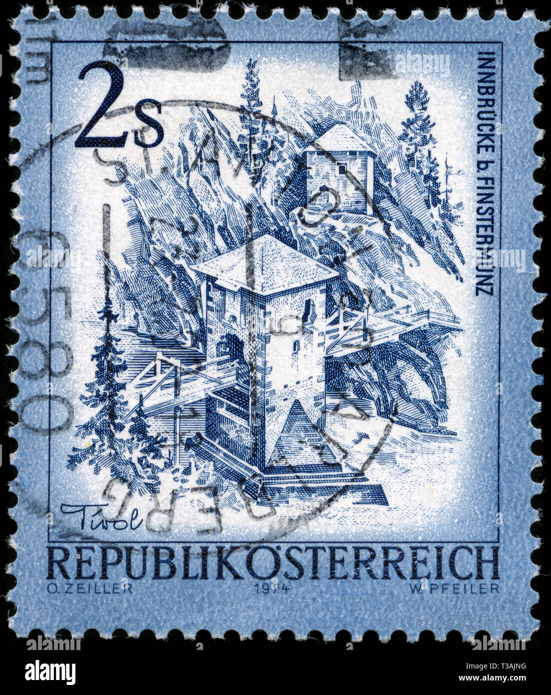Postage stamp from Austria in the Beautiful Austria series issued in ...