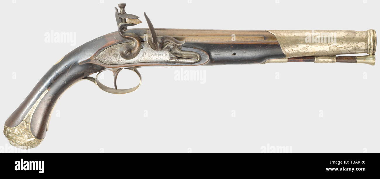 Small arms, pistols, flintlock pistol, Ottoman Empire, manufactured by ...