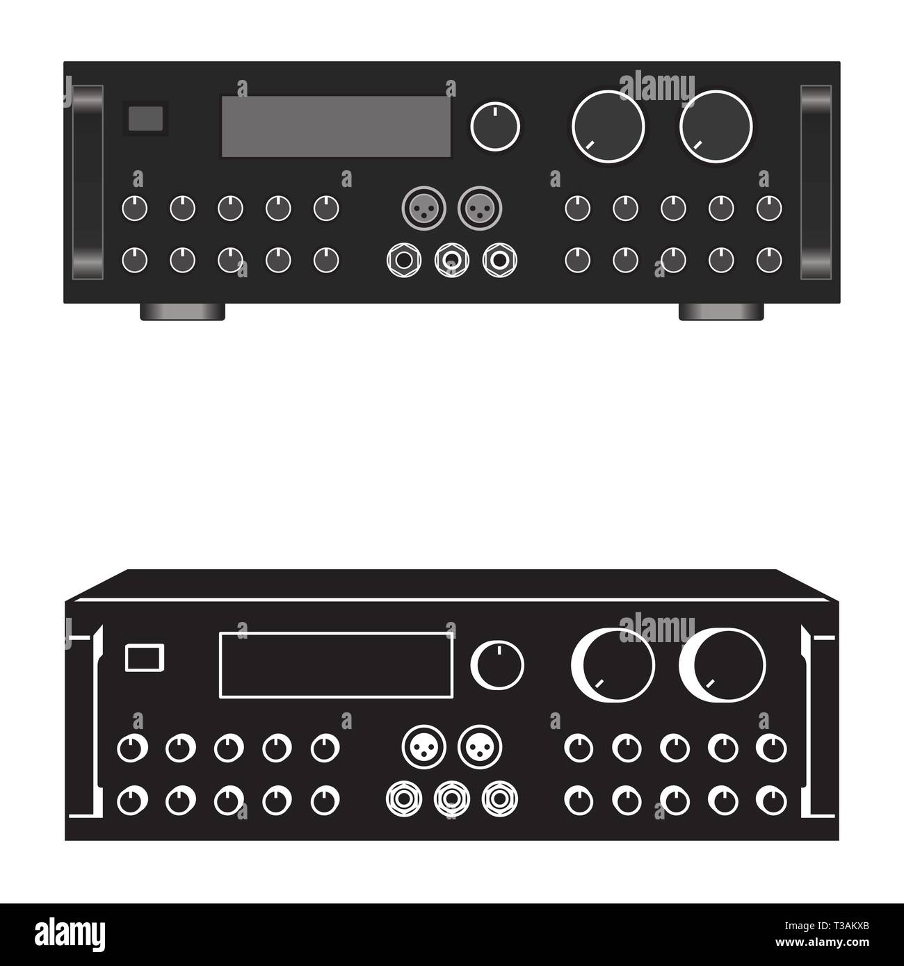 Karaoke mixing amplifier. Vector illustration Stock Vector Image & Art ...
