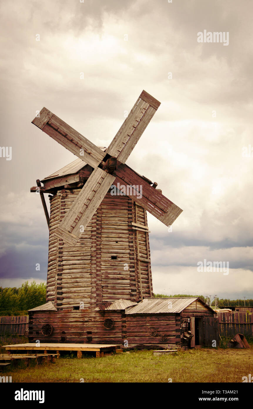 Ancient vertical windmill hi-res stock photography and images - Alamy