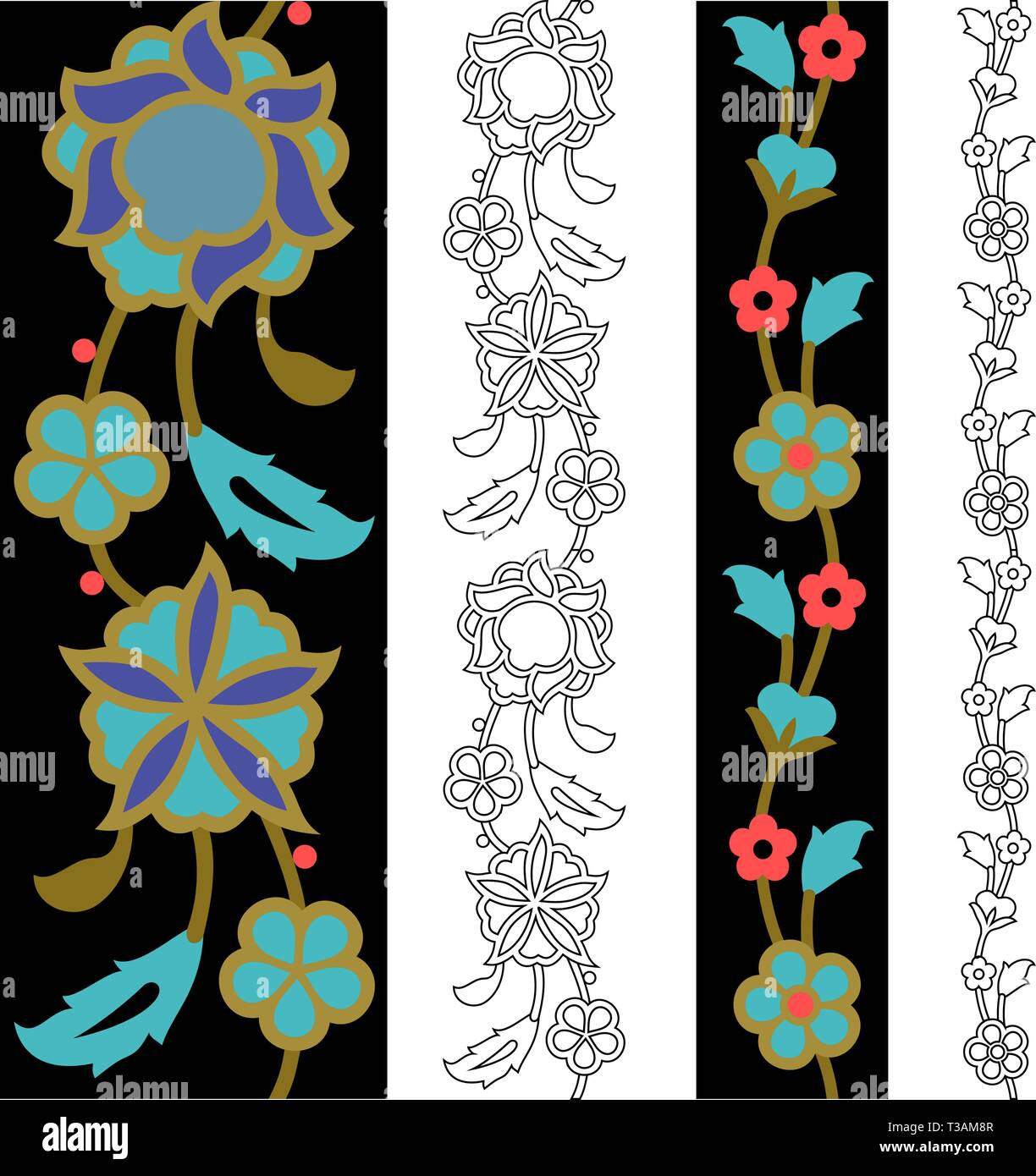 border in east style Stock Vector Image & Art - Alamy