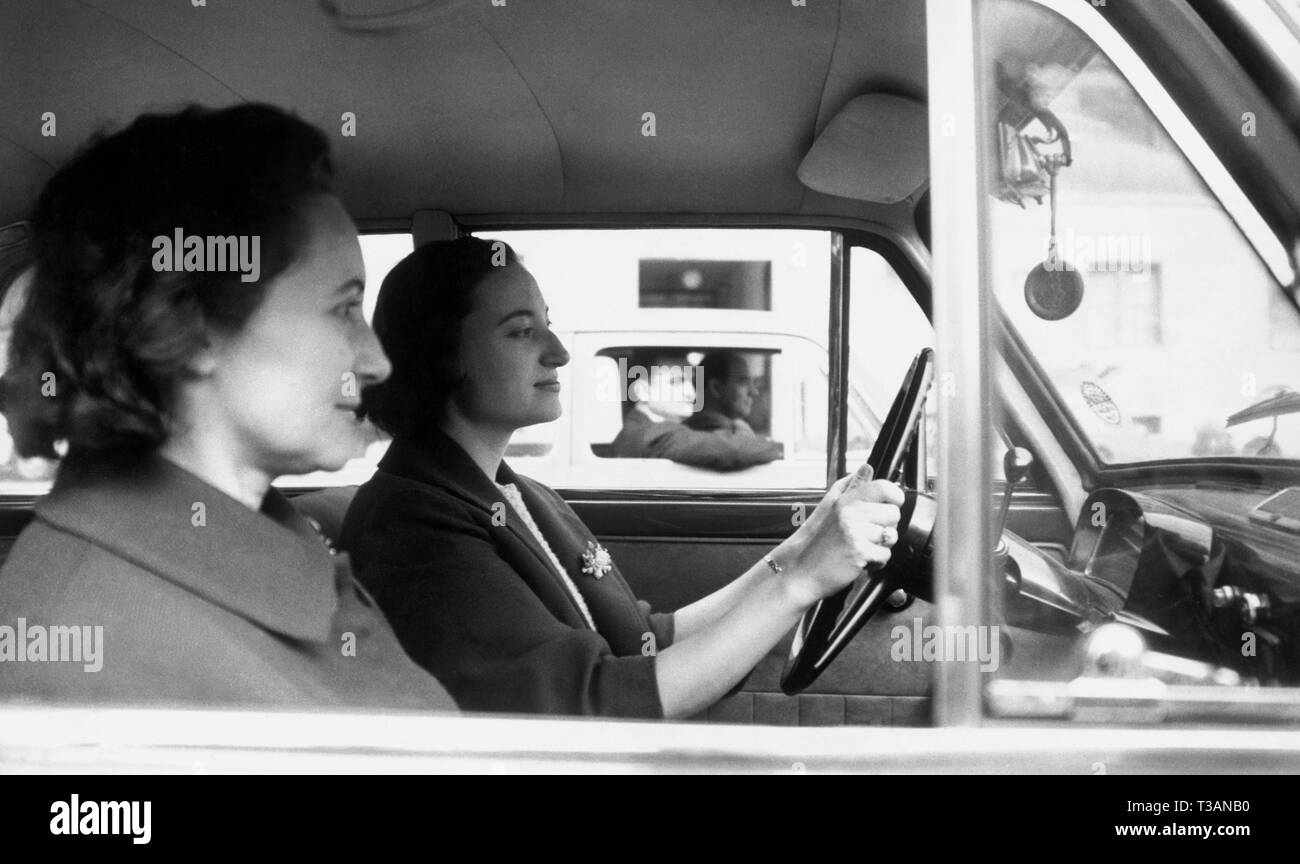 women in a car, 1965 Stock Photo - Alamy