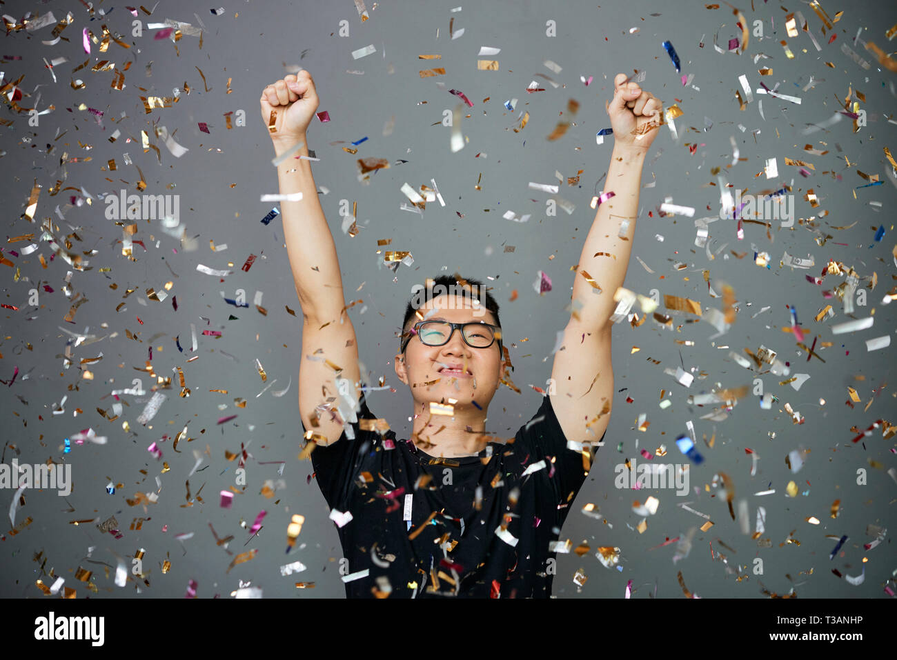 Positive happy young man Stock Photo - Alamy