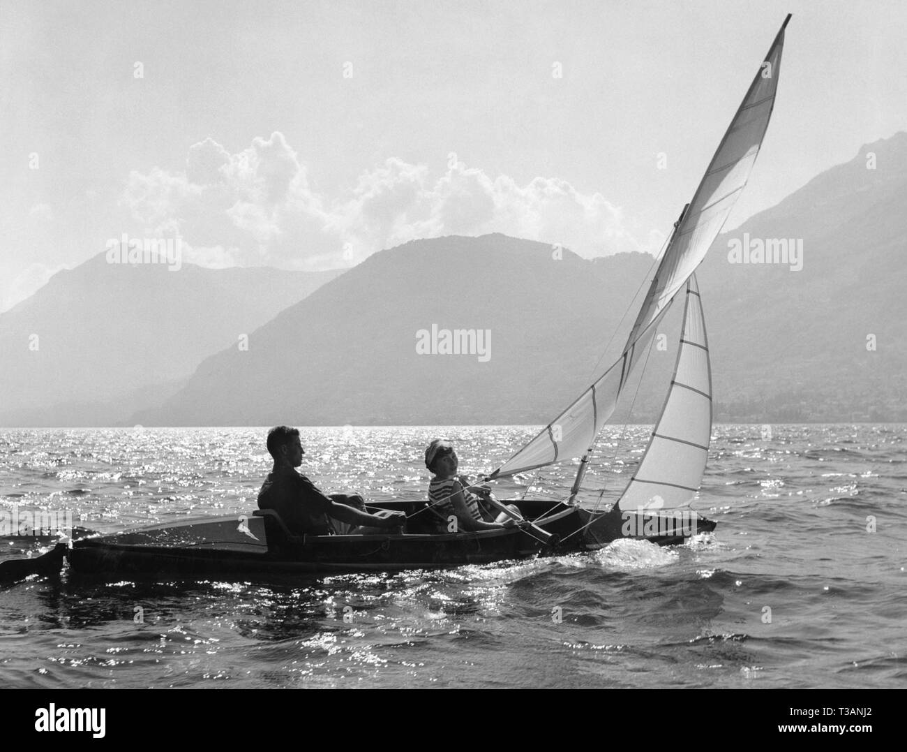Two seater canoe Black and White Stock Photos & Images - Alamy