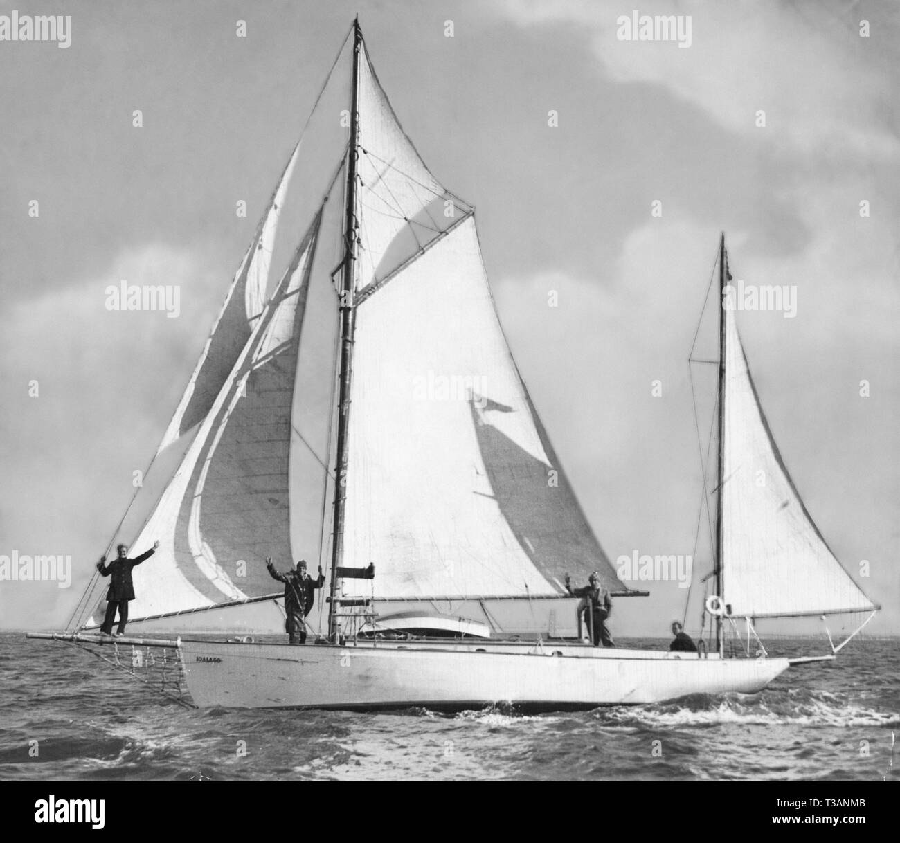 iris sailing boat, 1954 Stock Photo - Alamy
