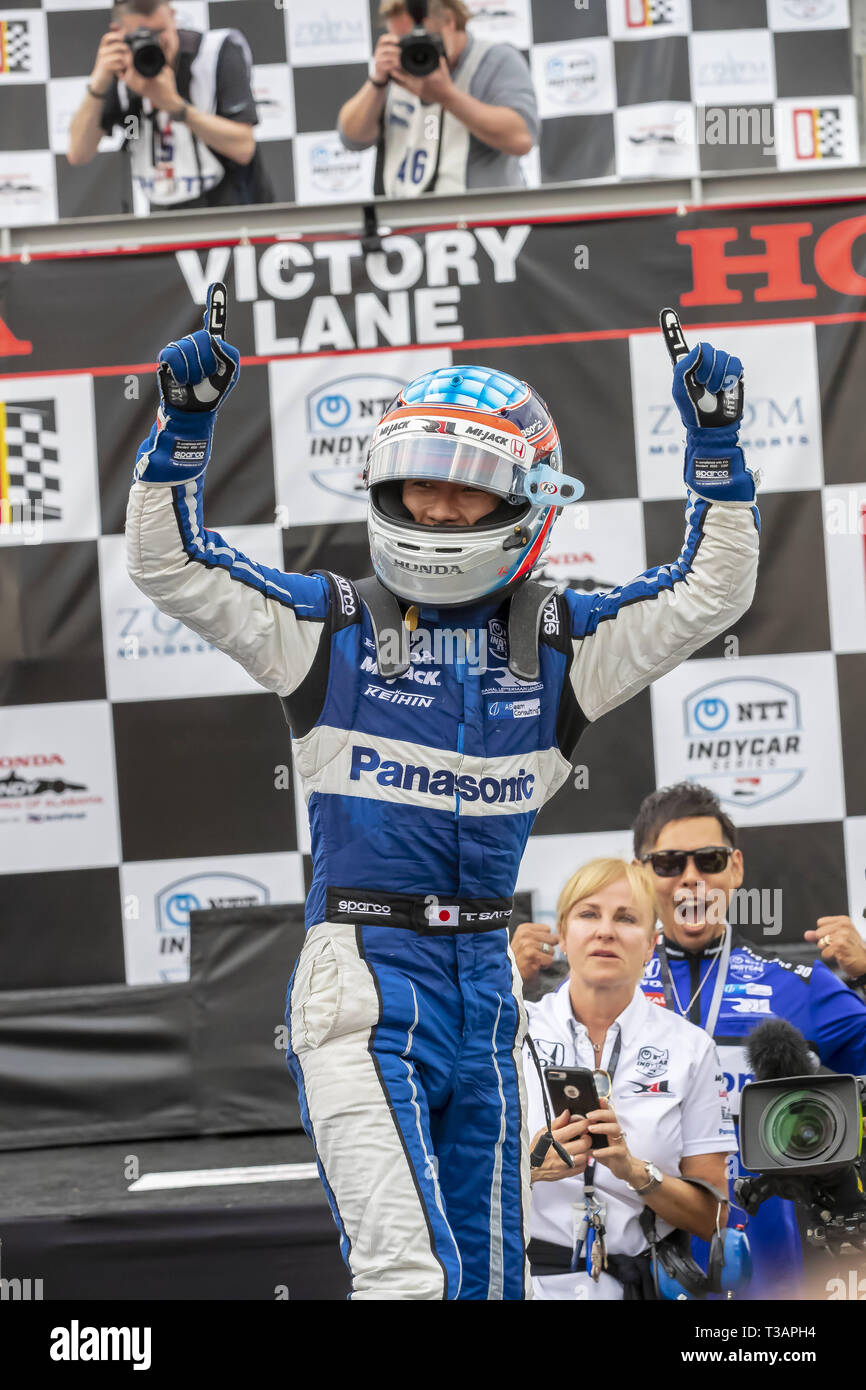 Birmingham, Alabama, USA. 7th Apr, 2019. TAKUMA SATO (30) of Japan wins ...