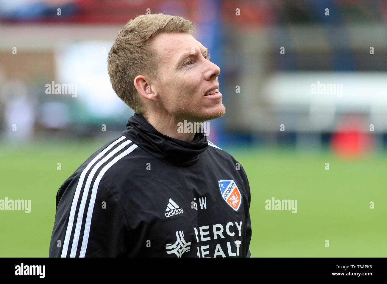 Cincinnati, Ohio, USA. 7th Apr, 2019. FC Cincinnati's Director of ...