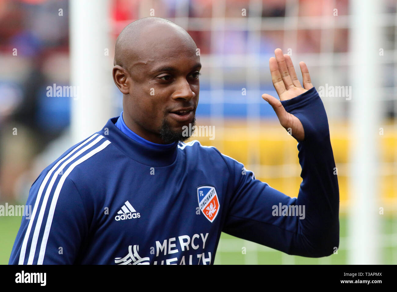 Cincinnati, Ohio, USA. 7th Apr, 2019. FC Cincinnati's Justin Hoyte ...