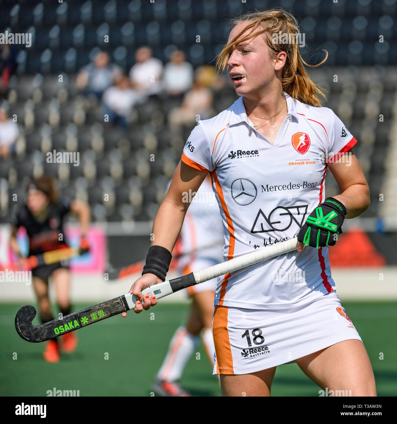 AMSTERDAM, 07-04-2019, Livera Hoofdklasse Hockey Dames Seizoen 2018 ...